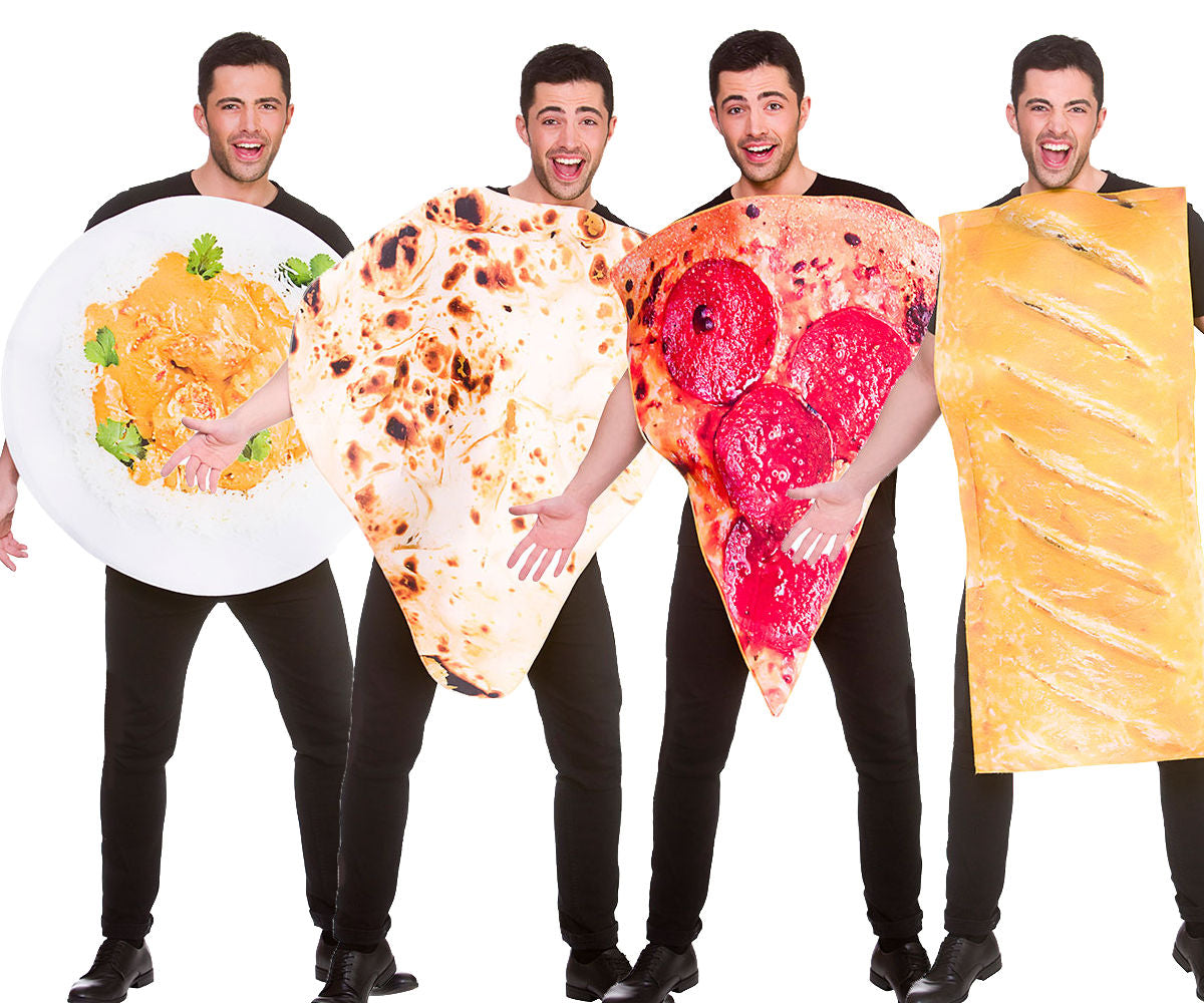 Novelty Adults Food Costume Mens Ladies Stag Fancy Dress Curry Sausage ...