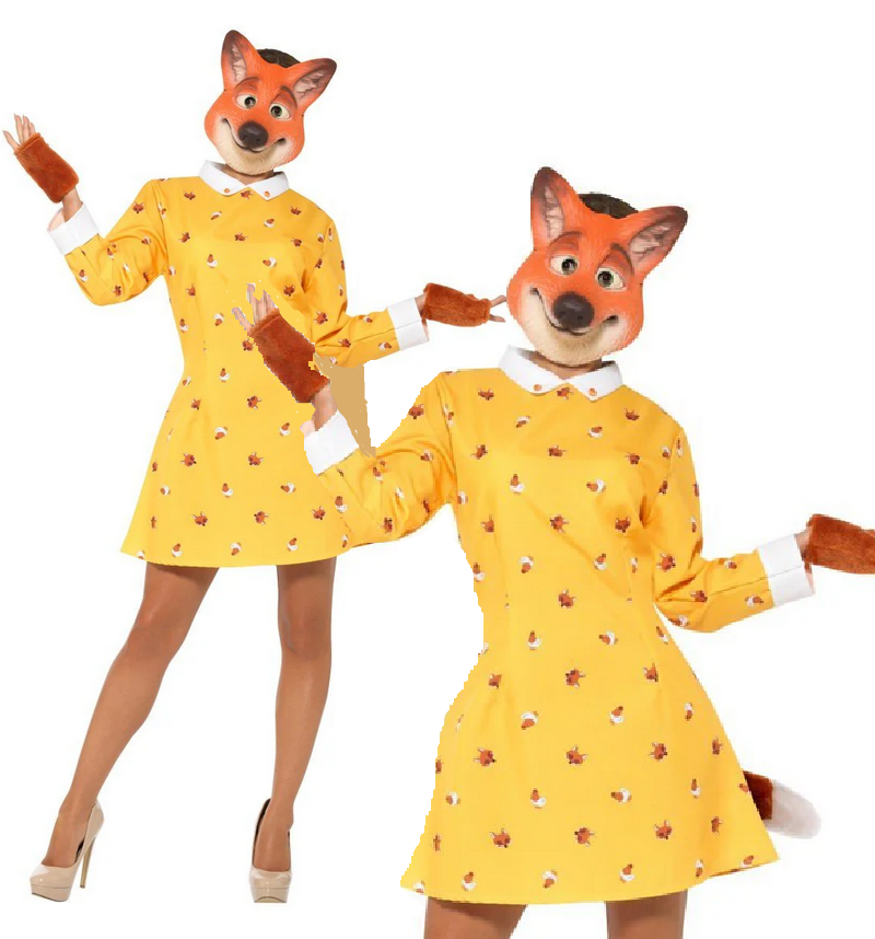 Miss Fox Ladies Book Day Foxes Outfit Fancy Dress Costume Sotrybook ...