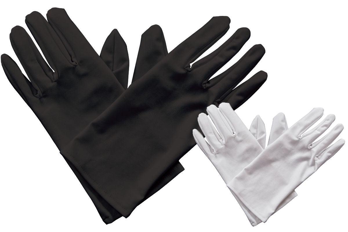 Mens Gloves Black Or White Fancy Dress Gents Male Gloves – Kingdom ...