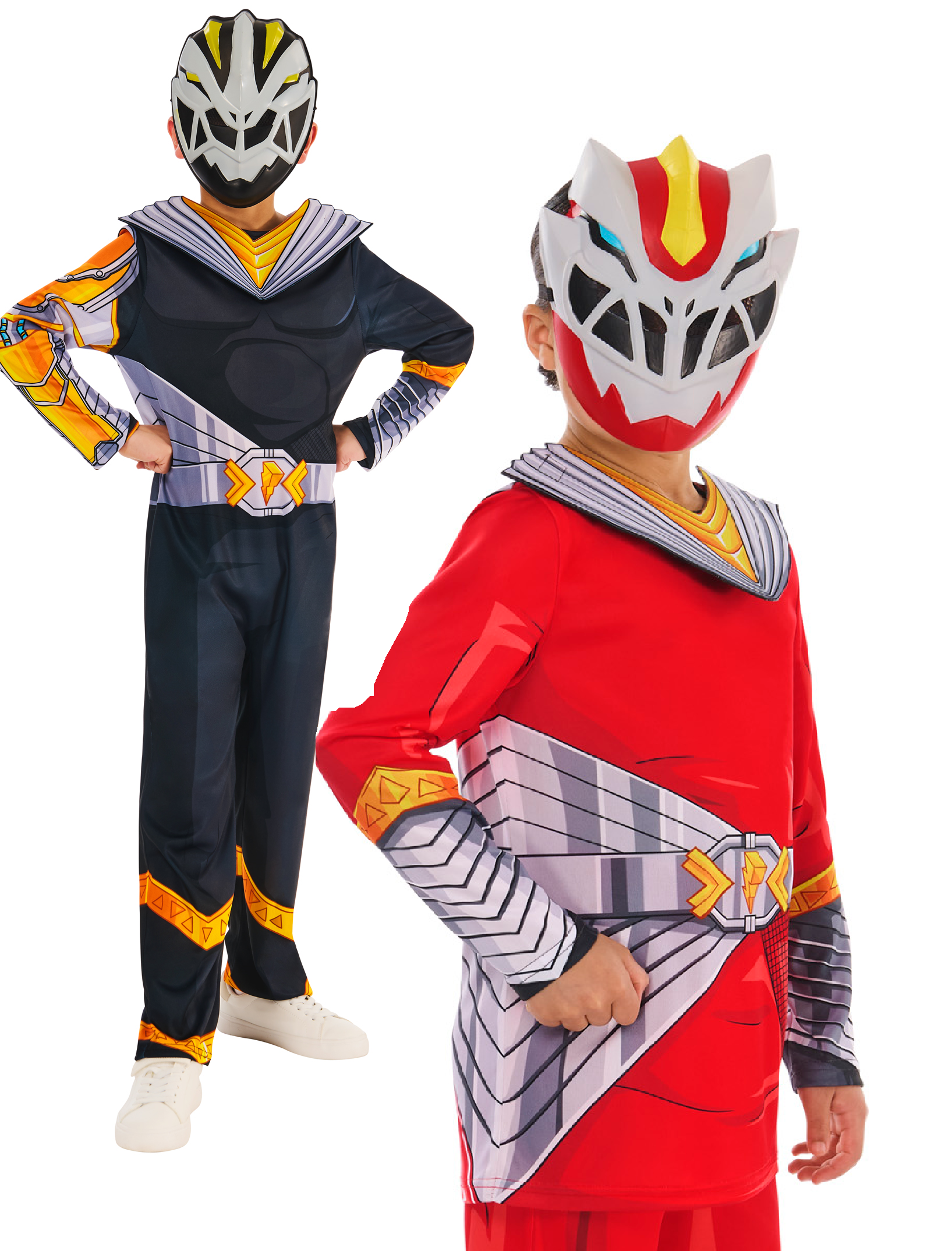 Power Rangers Cosmic Fury Costume Boys Fancy Dress + Mask Outfit Black ...