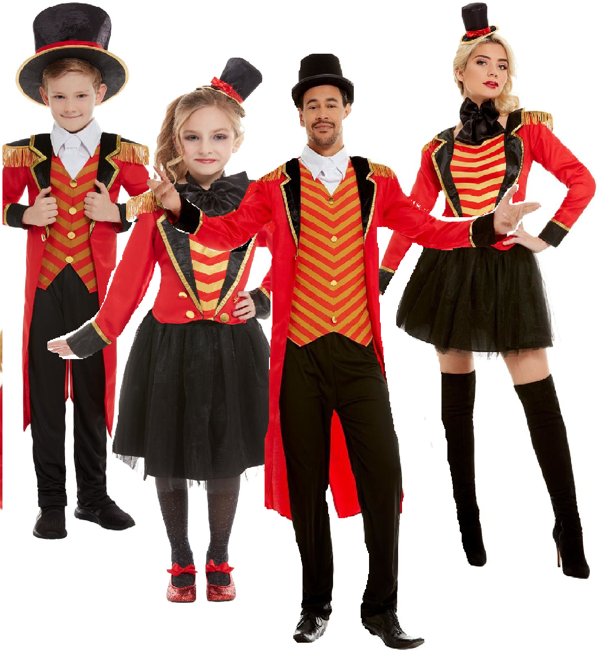 The Greatest Showman Costume Adults Kids Fancy Dress Costume Ringmaste ...