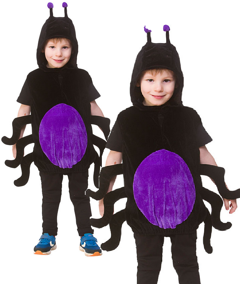 Spider Costume Kids Book Day Fancy Dress Halloween Spiders Tabard ...