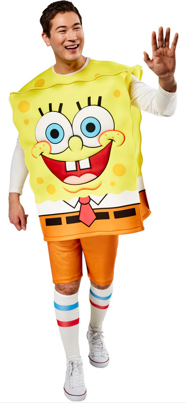 Spongebob Squarepants Cartoon Mens Official Fancy Dress Costume Adults ...